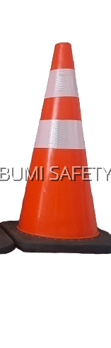 PVC Safety Cone Rubber Base 30" 4.5kg