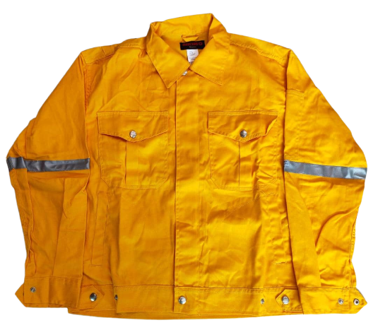 Safety Jacket Zipper 190GSM - Yellow